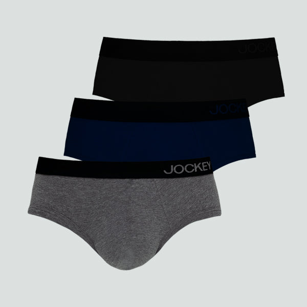 Cotton Stretch 95% Cotton 5% Spandex Retro Brief (Tri-pack) – Jockey ...